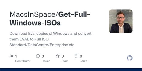 Github Macsinspaceget Full Windows Isos Download Eval Copies Of Windows And Convert Them