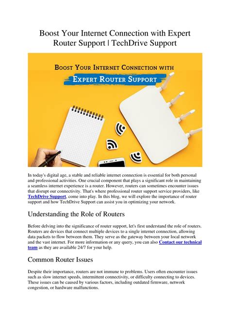 Ppt Boost Your Internet Connection With Expert Router Support Techdrive Support Powerpoint