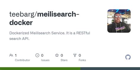Github Teebargmeilisearch Docker Dockerized Meilisearch Service It Is A Restful Search Api