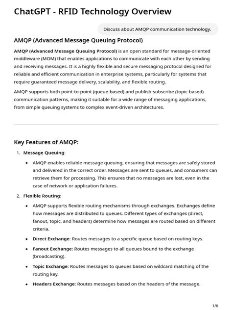 Amqp Pdf Computing Internet Protocols