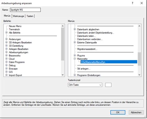 Remove Menu Commands Defined By Marionette Networks Marionette