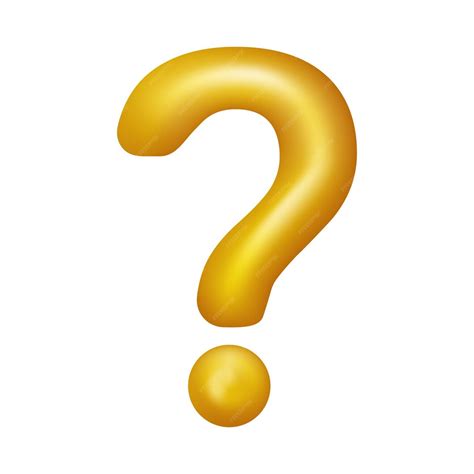 Vector Realistic Question Mark Symbol Premium Vector