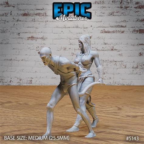 3d Printable Female Slaver Set Human Jailer Prison Keeper Evil Warden Gaol Warder