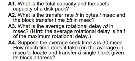 Solved Part A Consider A Disk With The Following