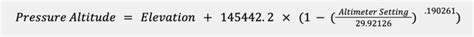 Pressure Altitude Explained Formula And Examples Pilot Institute