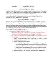 Lab4 DecipheringClassicalCiphers Docx CYBR2106 INFORMATION SECURITY Lab 4 Deciphering