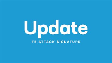 F5 Devcentral On Twitter Attack Signature Update For F5 Supported