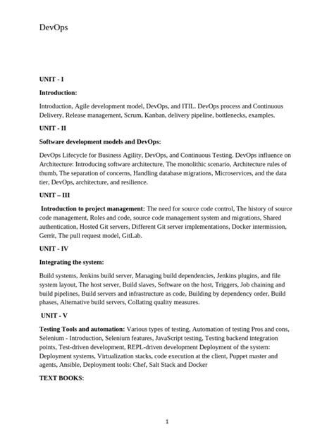 Devops Full Notes Pdf Software Testing Software Development