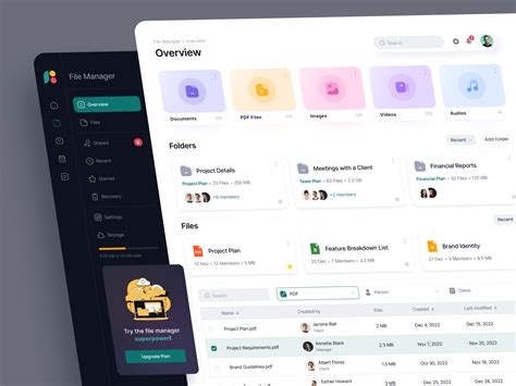 file management and storage app by alexandr m for ugem on dribbble