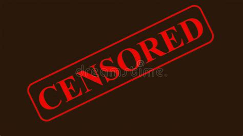 Censored Concept Man With Censored Sign On His Face Stock Vector