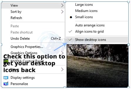 Fix Desktop Icons Are Missing In Windows