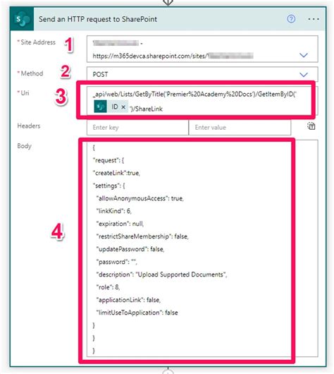 Generating Request Files Link In Sharepoint With Power Automate For