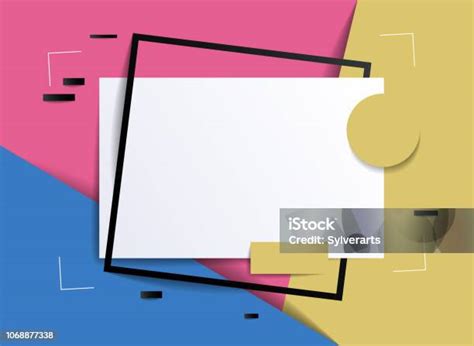복사와 프레임 텍스트 디자인 서식 파일 전단지 포스터 카드 배너 광고 레이아웃 중간 색상 및 도형 벡터 3d 일러스트 컷 현대적인 스타일 종이 대 한 공간 0명에 대한 스톡