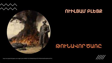 Թունավոր Ծառը Ուիլյամ Բլեյքի դասական բանաստեղծության հայերեն թարգմանությունը Youtube