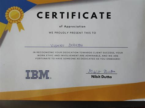 Vishnuvardhan Reddy On Linkedin Happy To Share That I Have Got One More Appreciation For Client