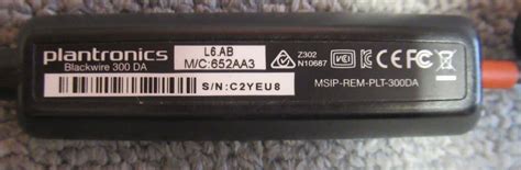 Plantronics Inline Usb A Control Headset Cable For Blackwire 300da And C300 Series