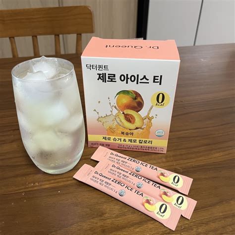 아스파탐 없는 맛있는 제로 아이스티 닥터퀸트 제로 아이스티 복숭아 네이버 블로그