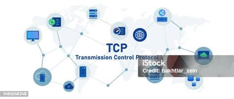 Protokol Kontrol Transmisi Tcp Teknologi Komunikasi Internet Ilustrasi Stok Unduh Gambar