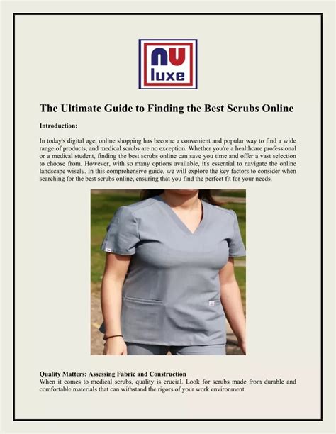 Ppt The Ultimate Guide To Finding The Best Scrubs Online Powerpoint