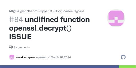 Undifined Function Openssldecrypt Issue · Issue 84 · Mlgmxyysd