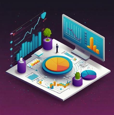 Isometric Analytics Small Illustration Premium Ai Generated Image Isometric Analytics Small Illustration Premium Ai Generated Image