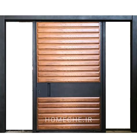 درب لولا محوری پیوت با روکش بلوط هومچه