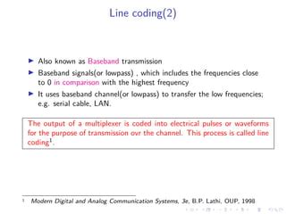 Introduction To Line Coding Schemes PDF Computer Networking Computing
