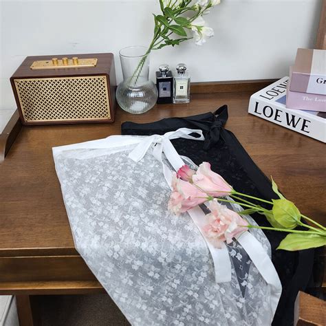 비비안제이 당일발송 2color 레이어드 플라워 레이스 리본 랩 스커트1442