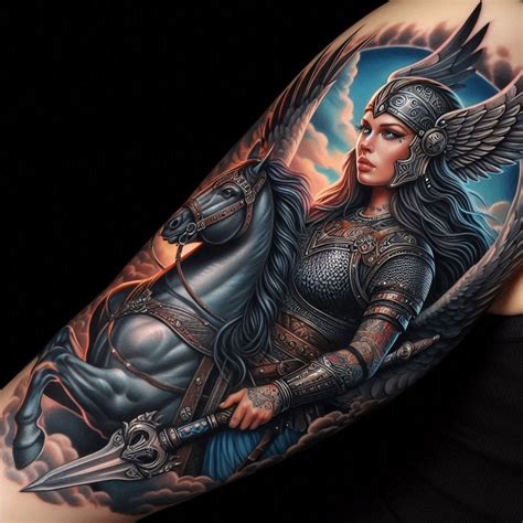 Valkyrie Tattoos Embracing Strength Honor And The Spirit Of The War