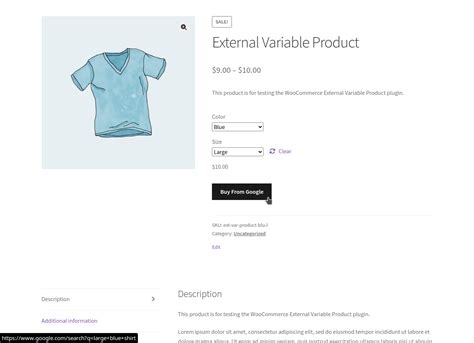 Woocommerce Plugin External Variable Product Installation