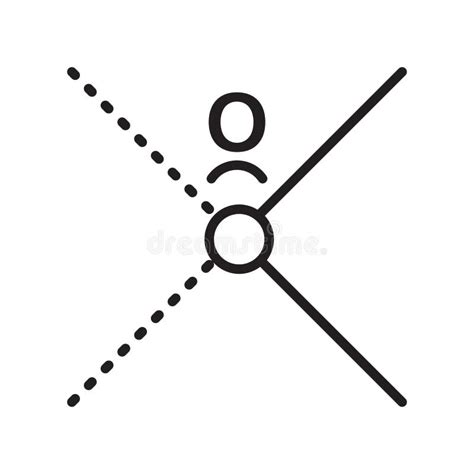 Intersection Icon Vector Sign And Symbol Isolated On White Background