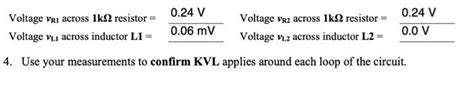 Solved Use Your Measurements To Confirm KVL Applies Chegg Com