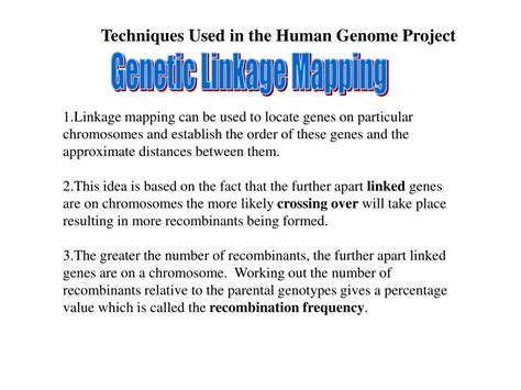 PPT Genome Mapping PowerPoint Presentation Free Download ID