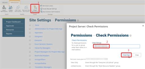 check permissions for an individual or group in sharepoint