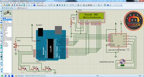 Stepper Motor Speed Controller Using Arduino And L298 Motor Driver Ma Robotic