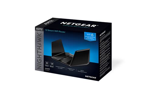 nighthawk ax12 wifi 6 router rax120 12 stream router netgear