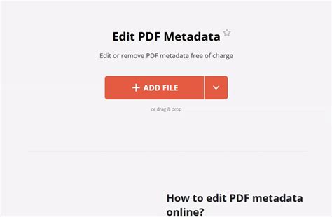 what is metadata in pdf how to view and edit it pdf candy