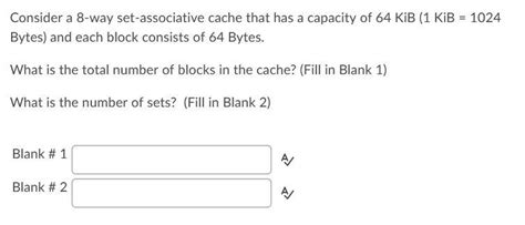 Solved Consider A Way Set Associative Cache That Has A Chegg