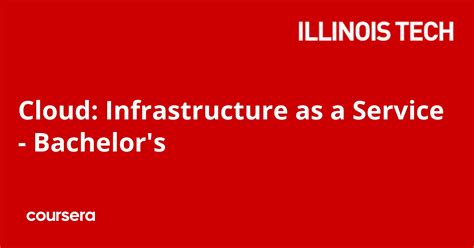 Cloud Infrastructure As A Service Bachelors Coursera