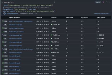 Databricks New Notebook Experience You Will Start See Statement Level Performance Metrics Show