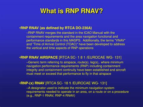 Ppt Required Navigation Performance Rnp Rnp Rnav Powerpoint