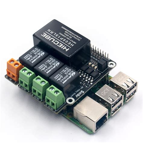 Nespi Sinkr Relay Hat For Raspberry Pi Rpi With Ac Dc Module