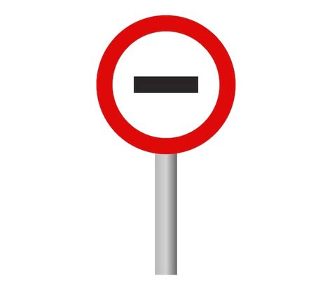 금지 표지판 프리미엄 벡터