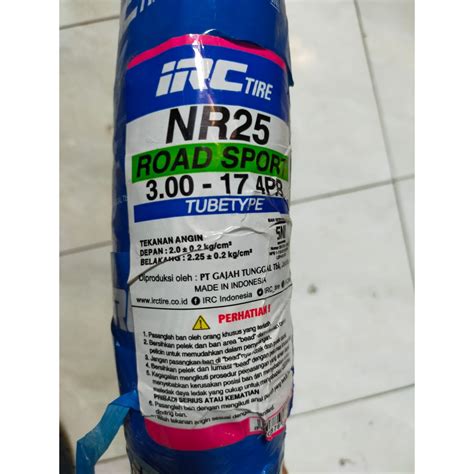 Jual Ban Luar Motor Ban Irc Nr 25 275 Dan 300 Ring 17 Ban Depan Dan