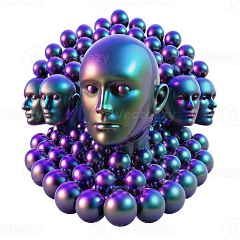 Elegant Classic A Swarm Of Nanobots Forming The Shape Of A Human Face