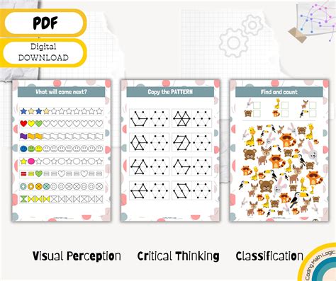 Logic Activity Pack Practicing Logical Thinking Printable Logic