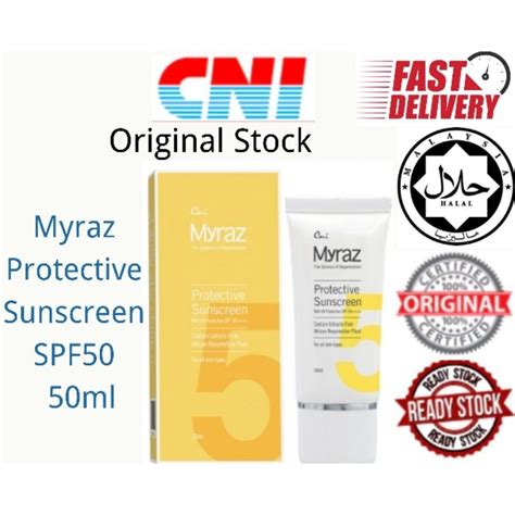Cni Myraz Protective Sunscreen Spf50 5 Non Sticky Non Greasy