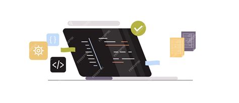 Desenvolvimento De Novo Software No Laptop E Programação De Desenvolvedor Freelance Codificação