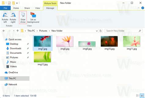 How To Add Slide Show Context Menu In Windows 10
