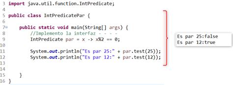 Java 8 Interfaz Funcional Intpredicate